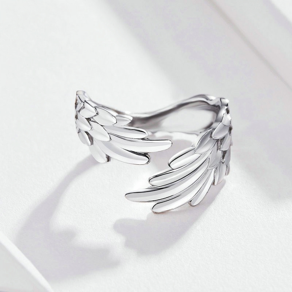 Sterling Silver Angel Wing Ring PWB320 - Ring - PromiseIn