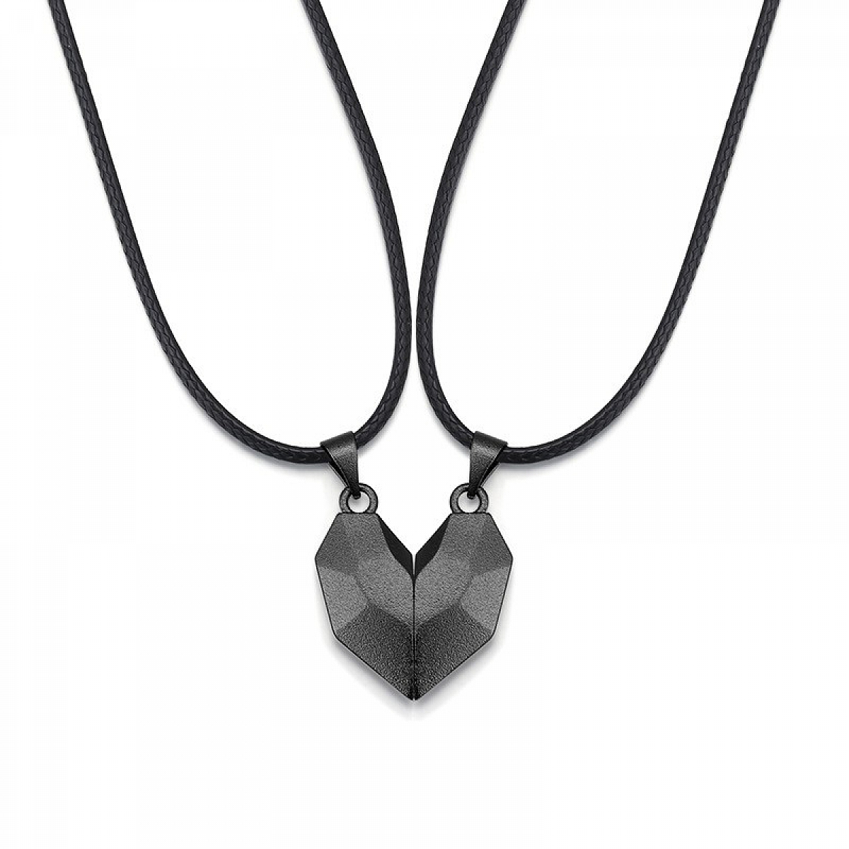 S925 Sterling Silver Couple Magnet Necklace PWB342 - Necklace - PromiseIn