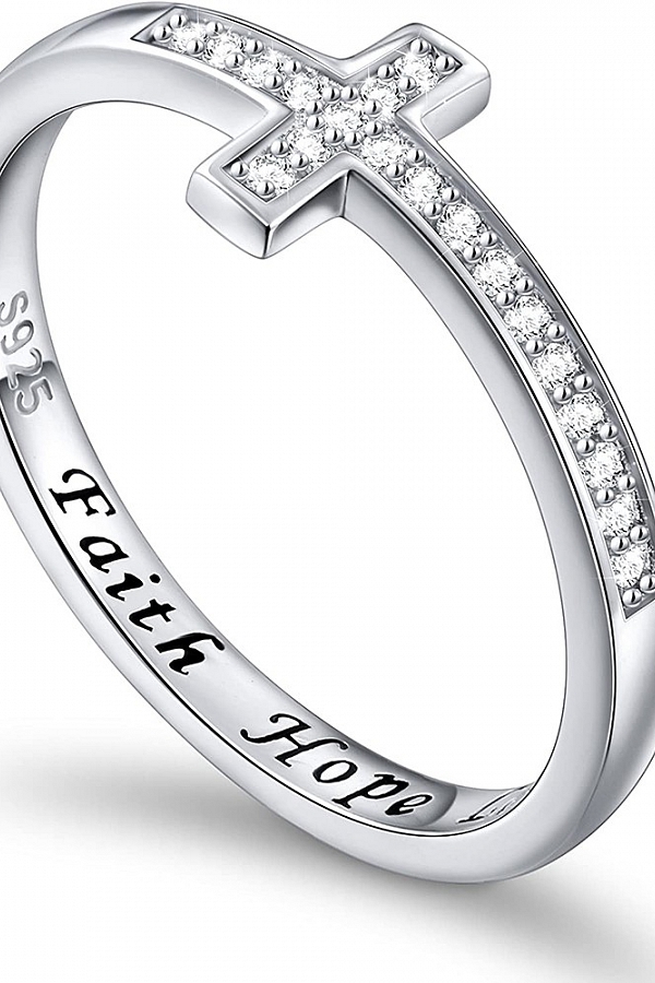 Inspirational Faith Hope Ring PWB299 - Ring - PromiseIn
