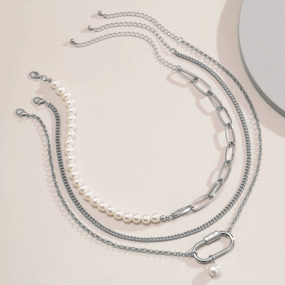 Individual Asymmetric Multilayer Necklace PW920 - Necklace - PromiseIn