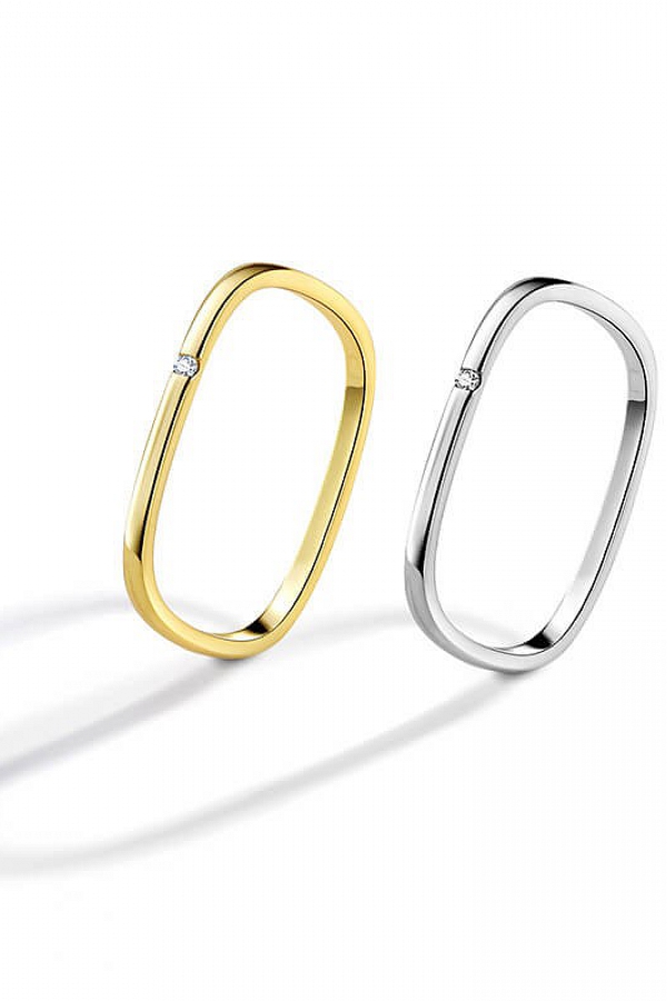 Minimalist Square Ring PWB343 - Ring - PromiseIn