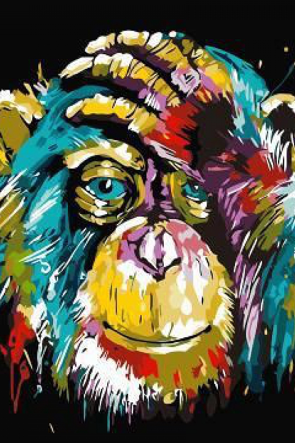 Animal Monkey Paint By Numbers Kits PW101 - Personalized Gift - PromiseIn