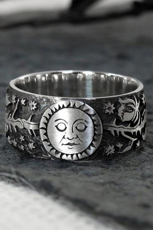 Retro Sun & Moon Ring PWB245 - Ring - PromiseIn