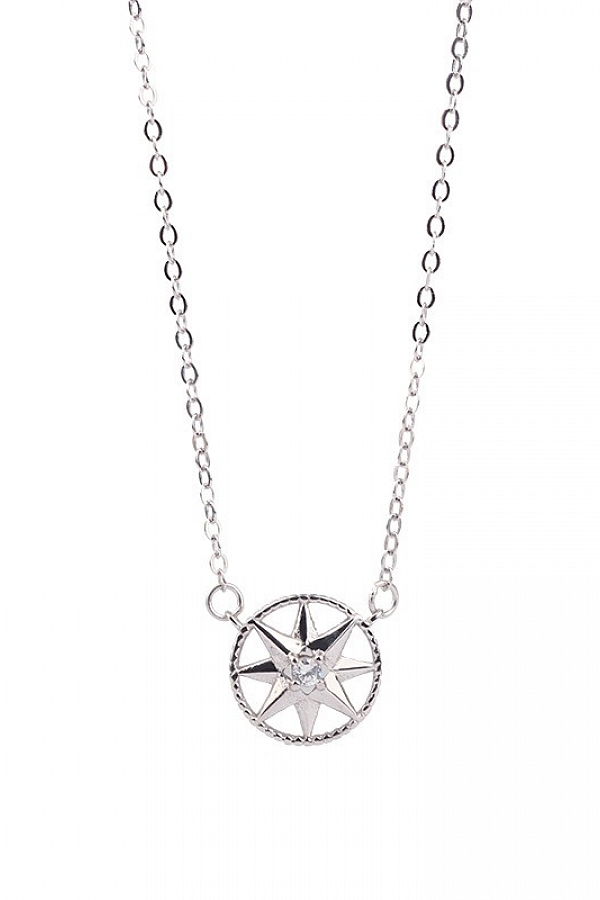 Octopus Compass Necklace PWB469 - Necklace - PromiseIn