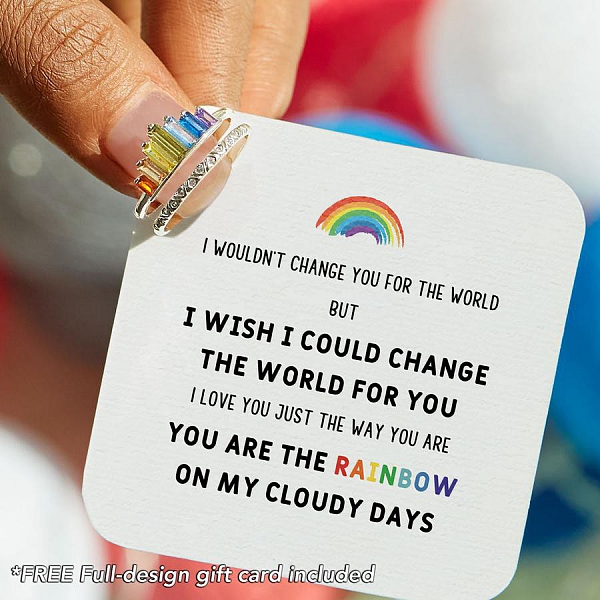 Rainbow Bestie Ring 2024 www.alhudapk