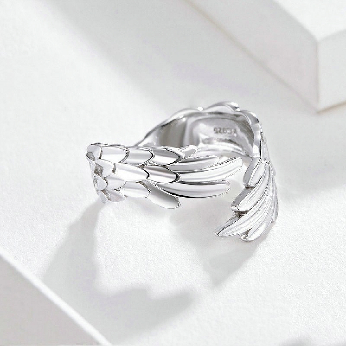 Sterling Silver Angel Wing Ring PWB320 - Ring - PromiseIn