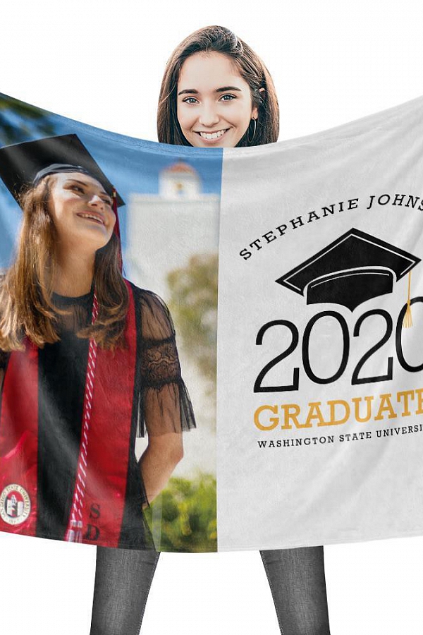 Personalized Graduation Photo Blanket Graduation Gift PW208 ...