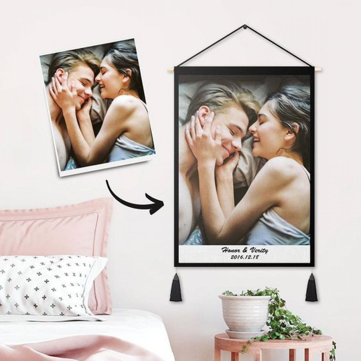 Custom Tapestry Personalized Photo Tapestry Engraving Wall Decor ...