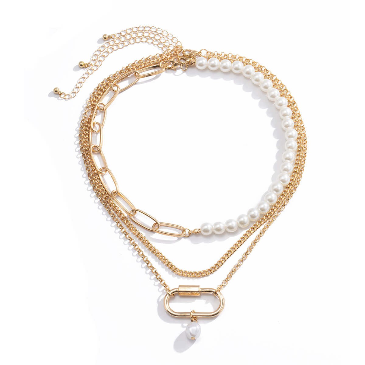 Individual Asymmetric Multilayer Necklace PW920 - Necklace - PromiseIn